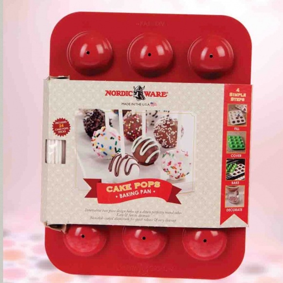 Nordic Ware | Kitchen | Nordic Ware Red Cake Pops Pan New | Poshmark